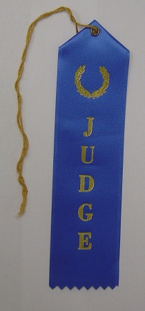 Judge Stock Ribbons - Century Badge & Engraving